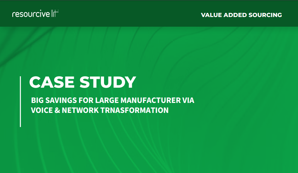 Resourcive Case Study - Manufacturing Voice & Network